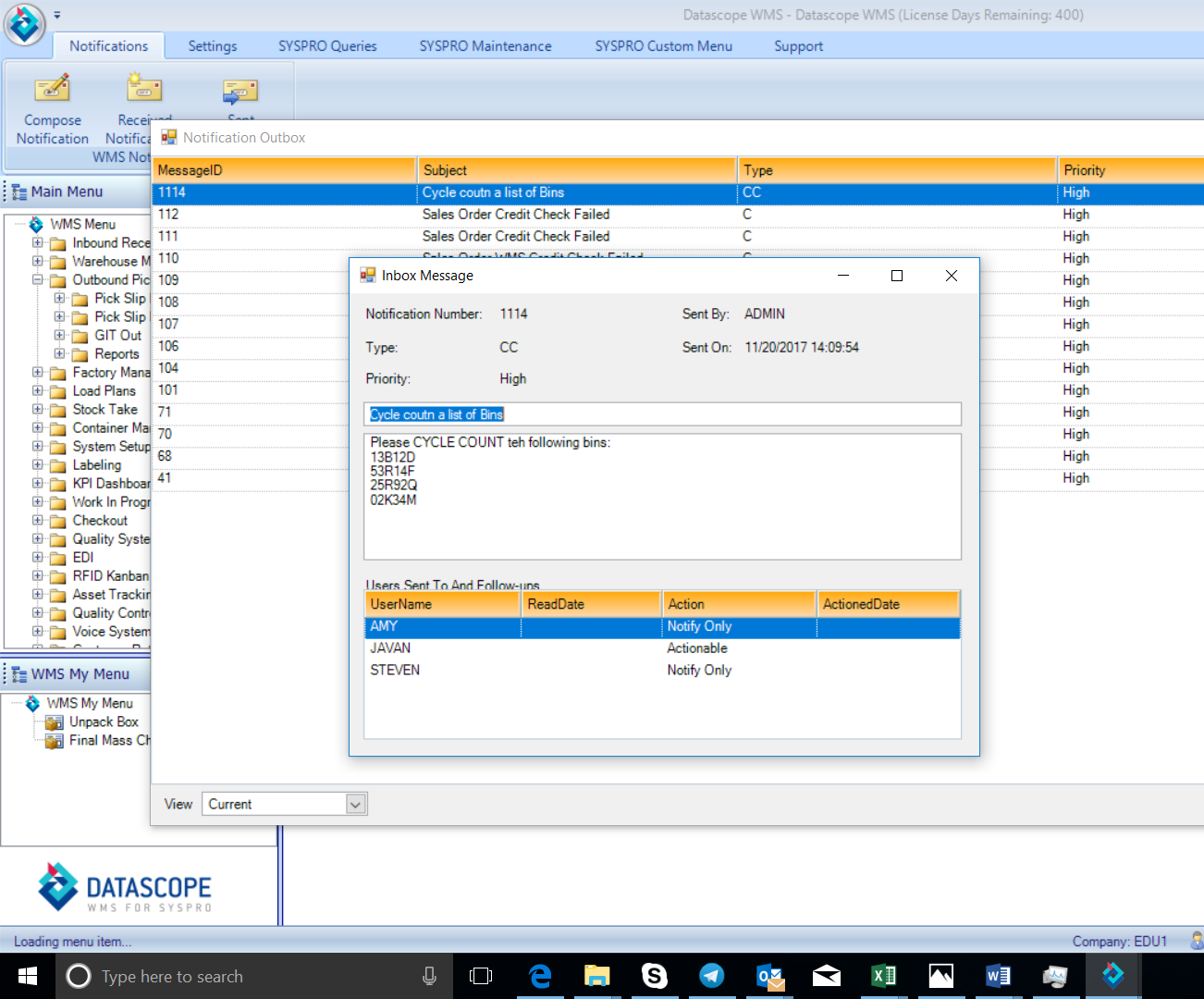Foundation Systems » Datascope WMS