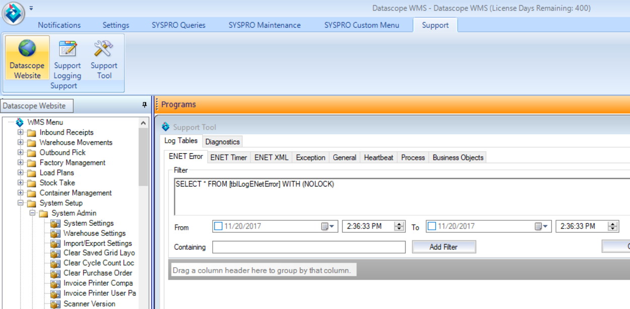 Foundation Systems » Datascope WMS